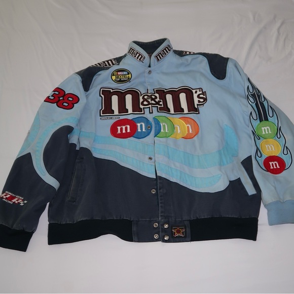 Jackets & Coats | Mms Racing Jacket Blue And Gray | Poshmark